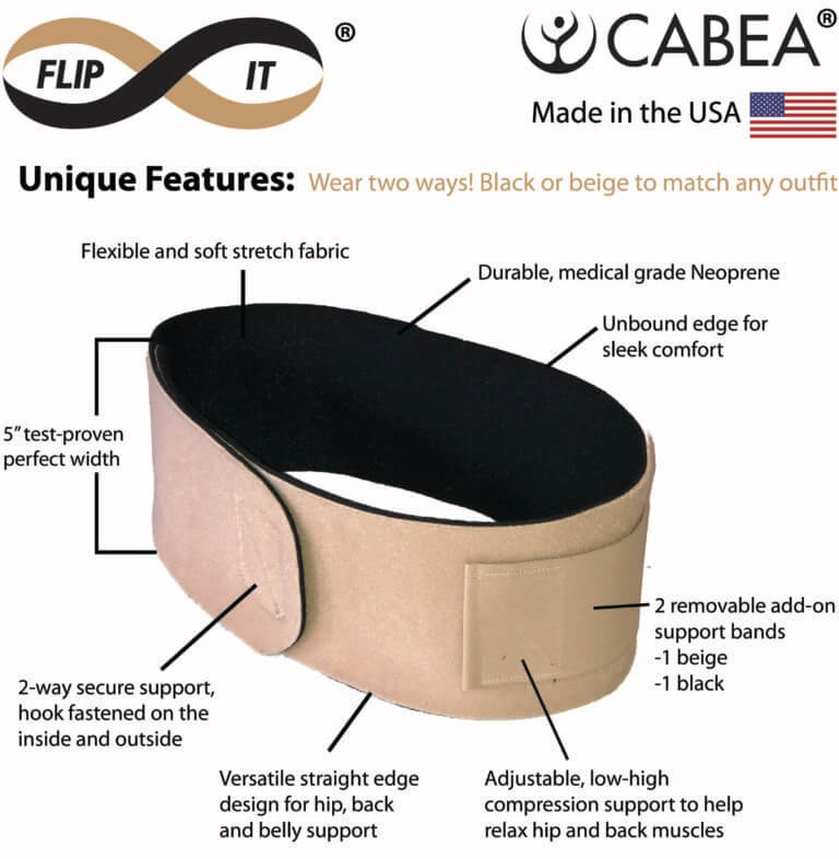 Babybellyband Original Maternity Support Belt 2-in-1 Belly Band