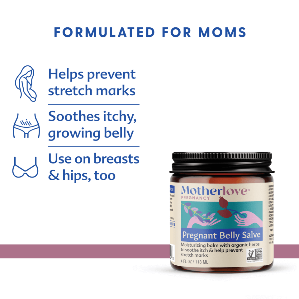 Pregnancy Belly Balm by Motherlove Organic Safe Cream